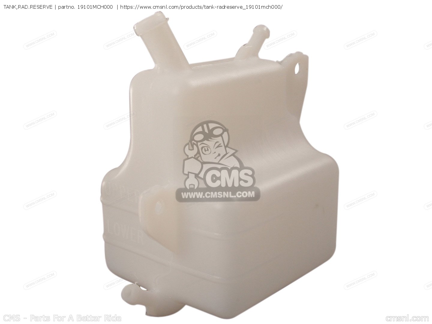 19101MCH000: TANK,RAD.RESERVE Honda - buy the 19101-MCH-000 at CMSNL