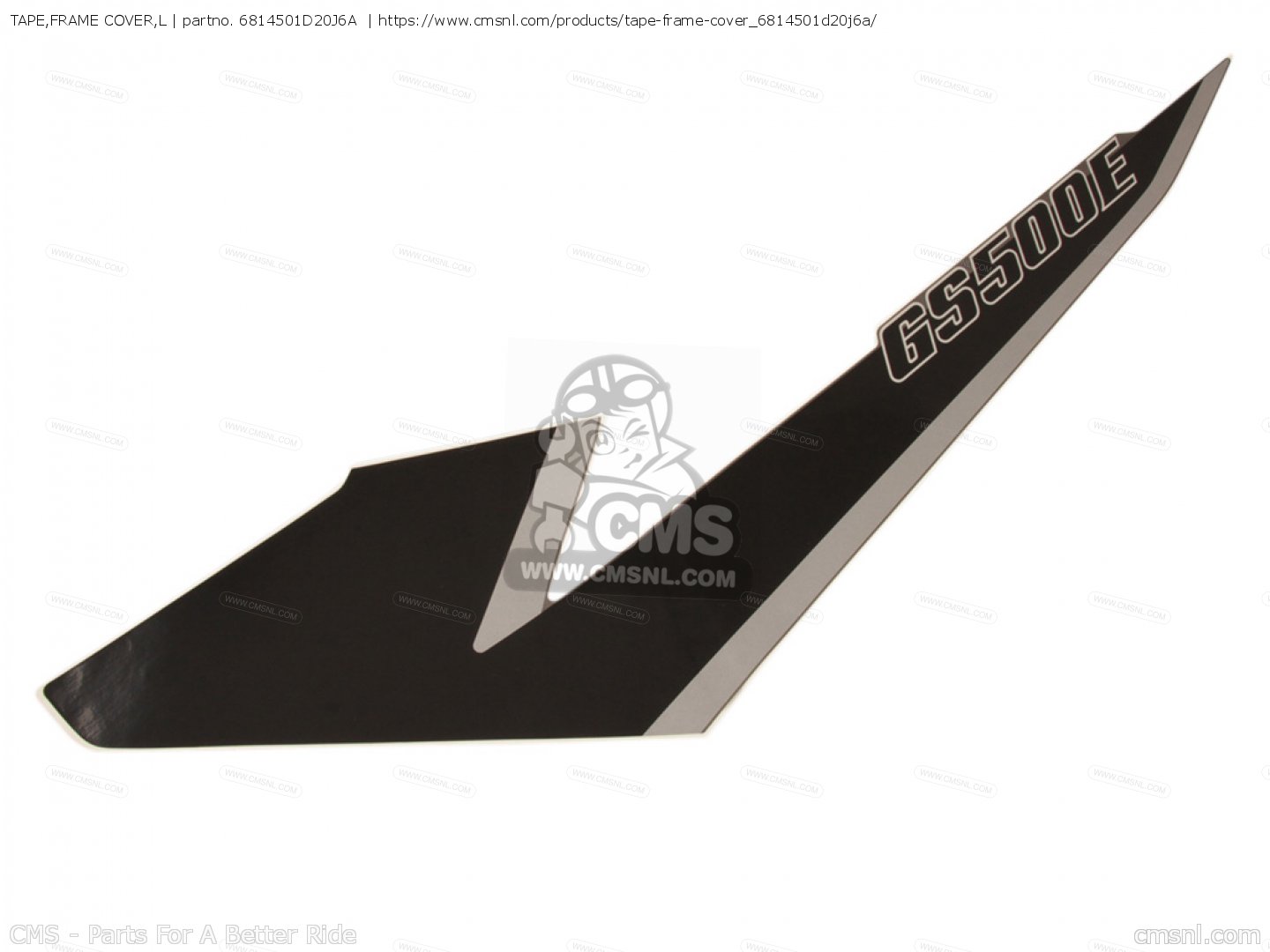 6814501D20J6A: TAPE,FRAME COVER,L Suzuki - buy the 68145-01D20-J6A at CMSNL