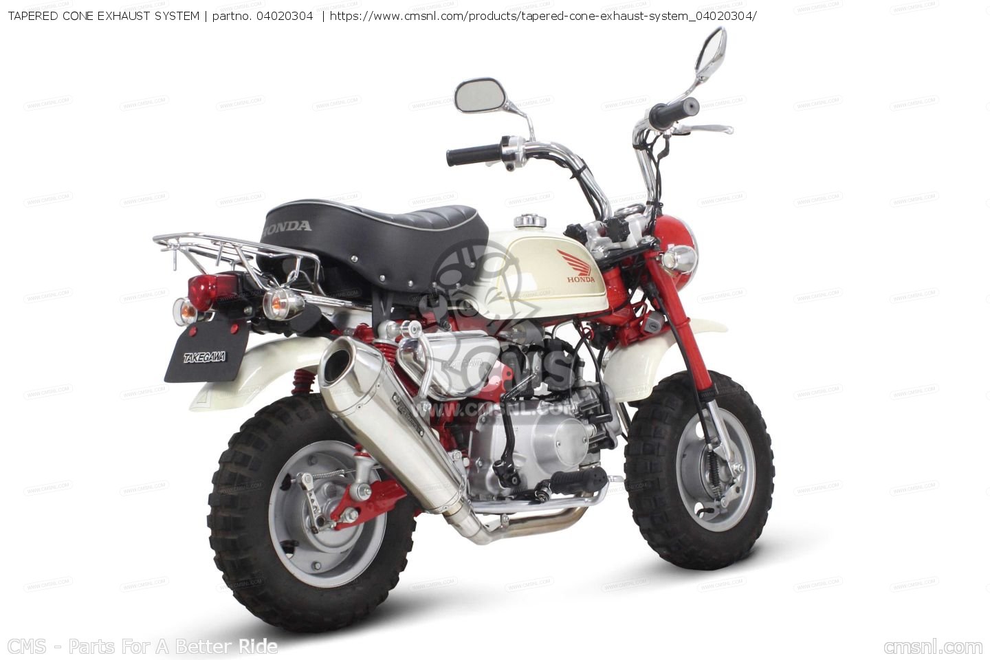 04020304: TAPERED CONE EXHAUST SYSTEM Takegawa - buy the 04-02-0304 at ...