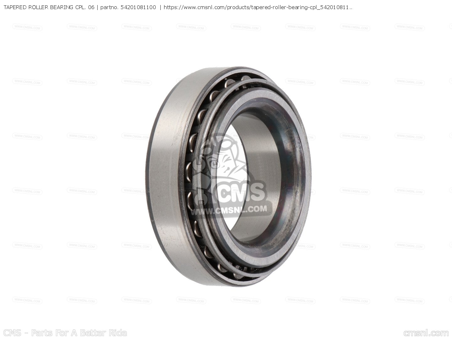 TAPERED ROLLER BEARING CPL. 06 pour KTM - commander à CMSNL