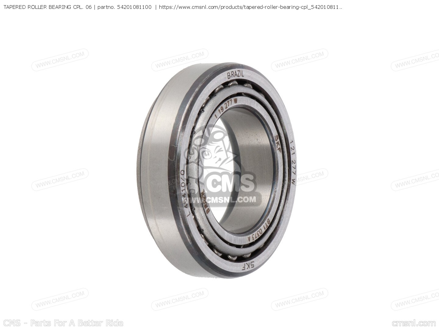 TAPERED Rouleau Roulement CPL. 06 pour KTM - commander à CMSNL