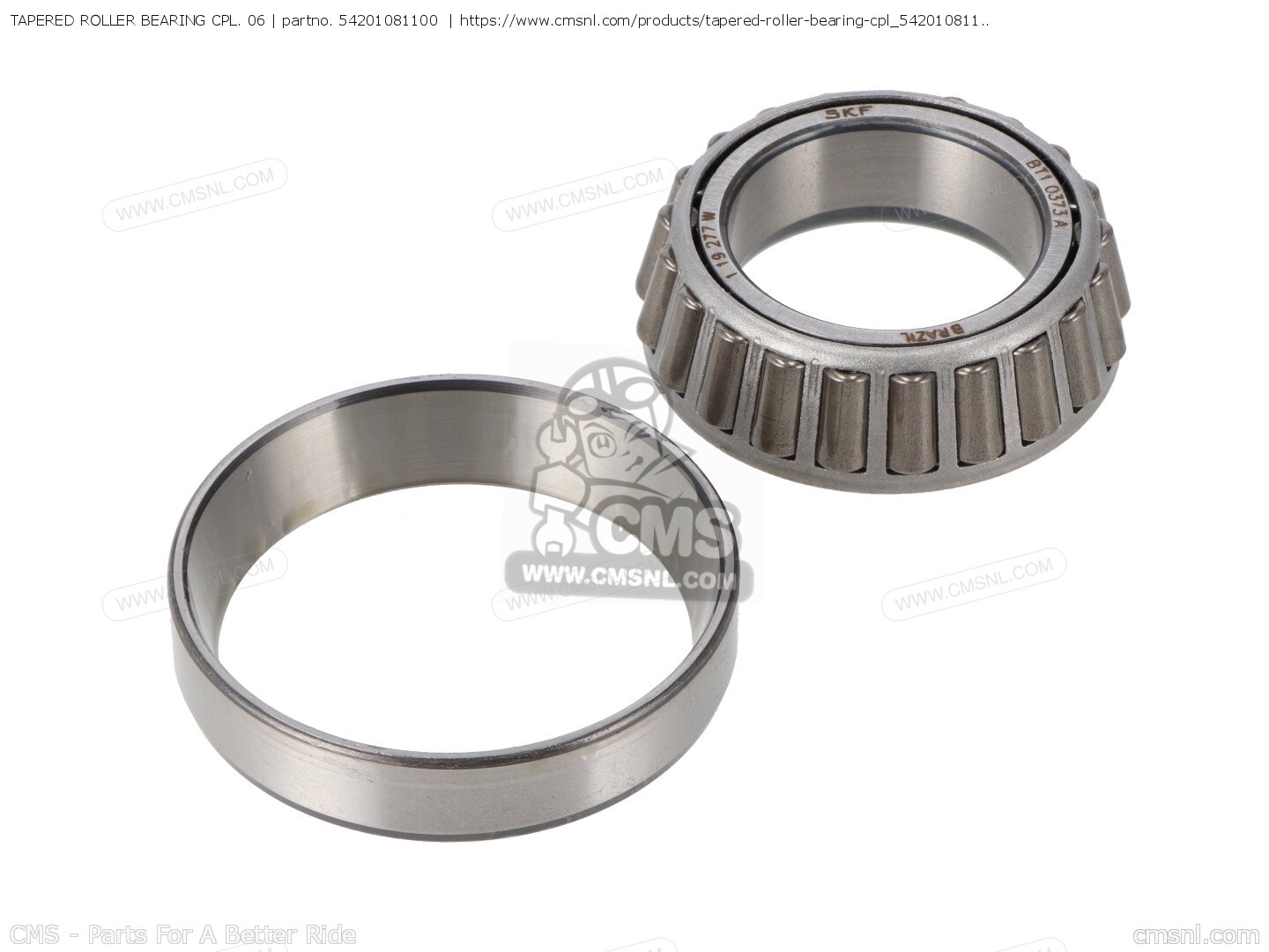 TAPERED Rouleau Roulement CPL. 06 pour KTM - commander à CMSNL