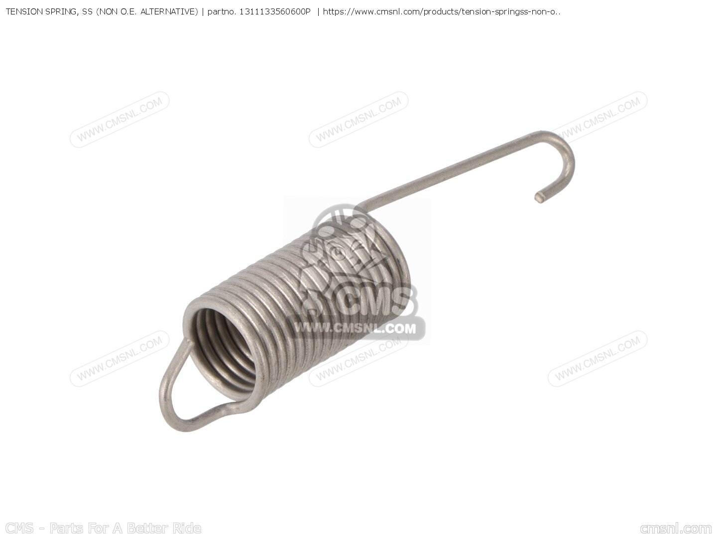 1311133560600P: TENSION SPRING, SS (NON O.E. ALTERNATIVE) Alternative ...