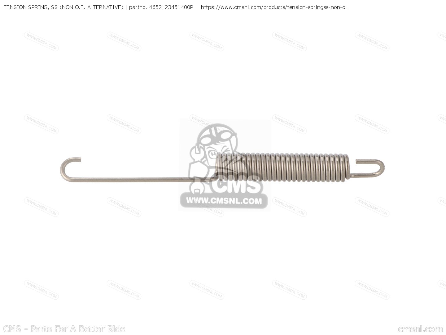 4652123451400P: Tension Spring, Ss (non O.e. Alternative) Alternative ...