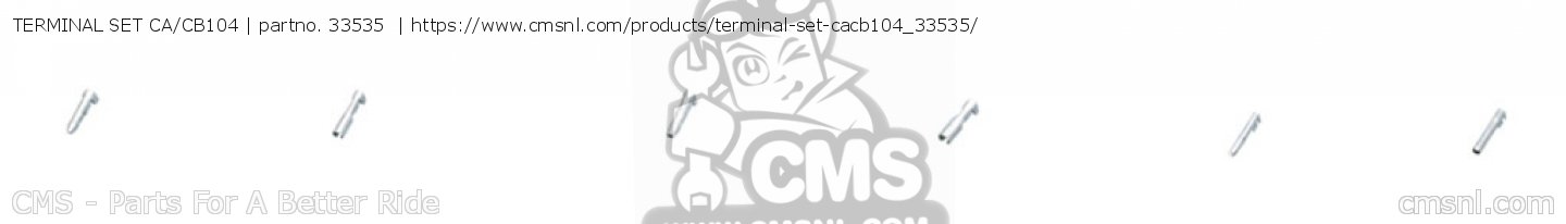 TERMINAL SET CA/CB104 for Daytona - order at CMSNL