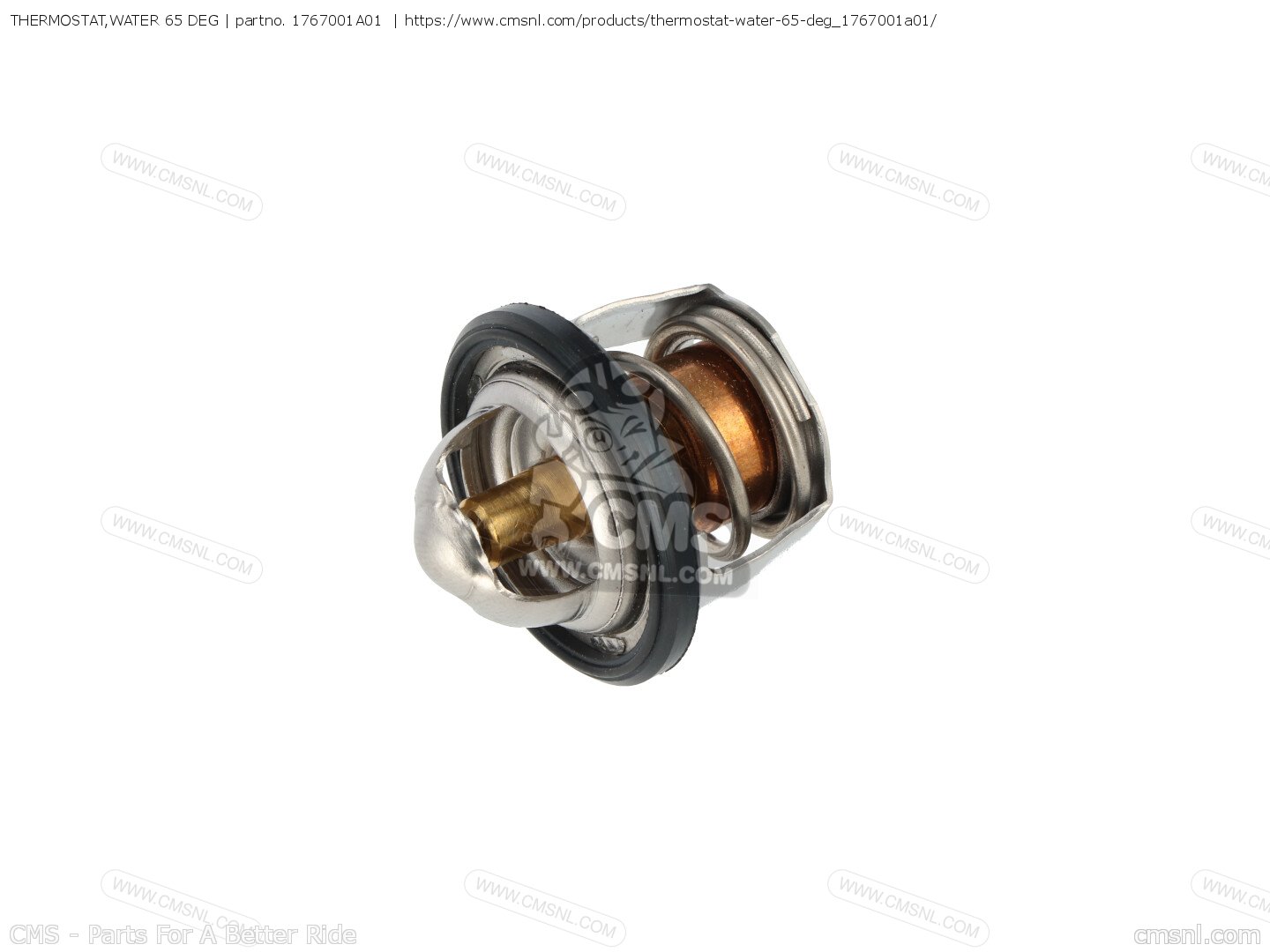 1767001A01: THERMOSTAT,WATER 65 DEG Suzuki - buy the 17670-01A01 at CMSNL