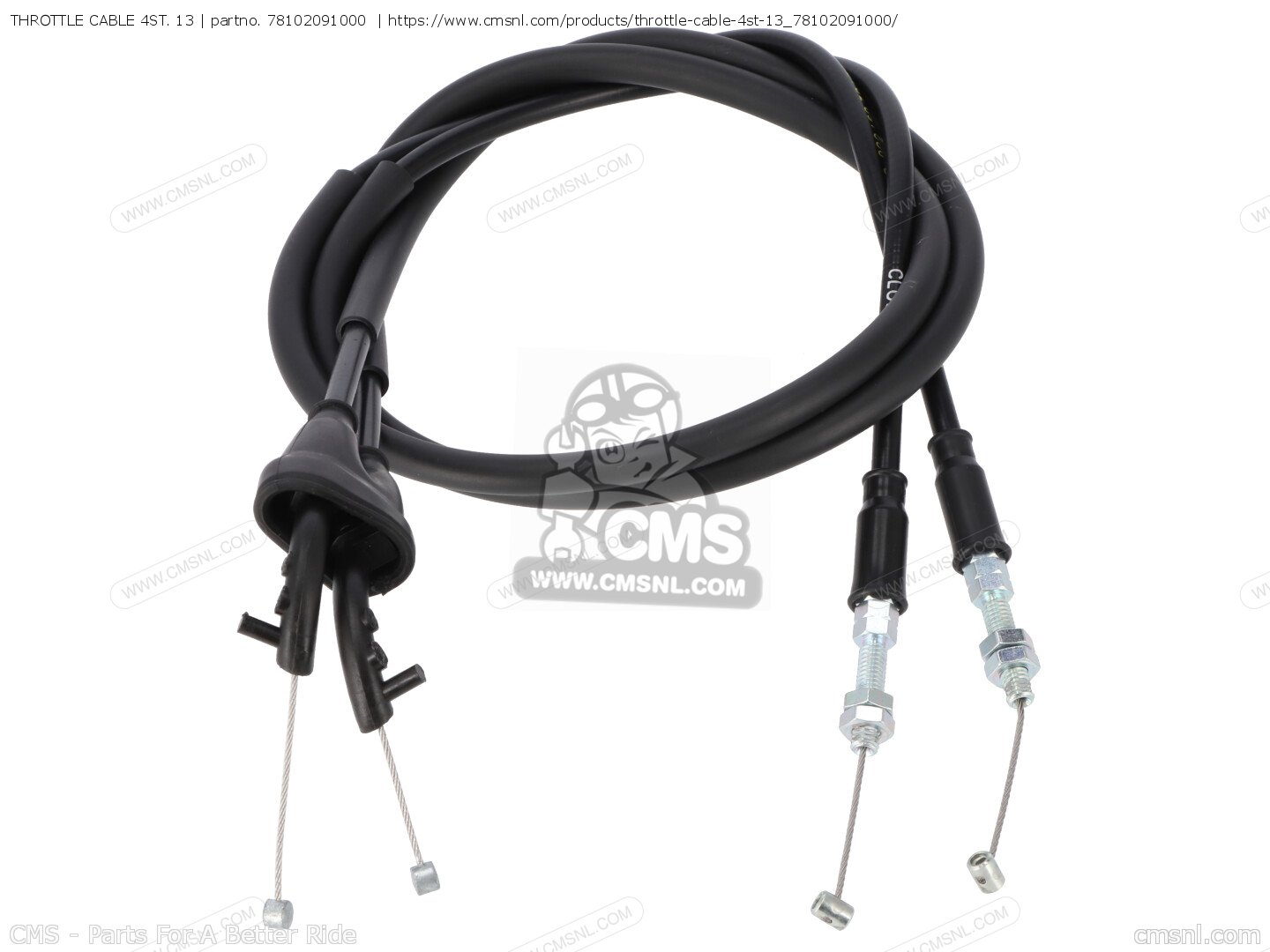 THROTTLE CABLE 4ST. 13 for KTM - order at CMSNL