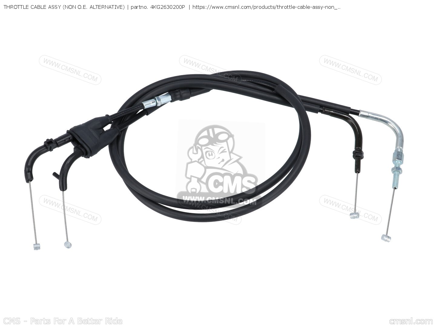 4KG2630200P: Throttle Cable Assy (non O.e. Alternative) Yamaha - buy ...