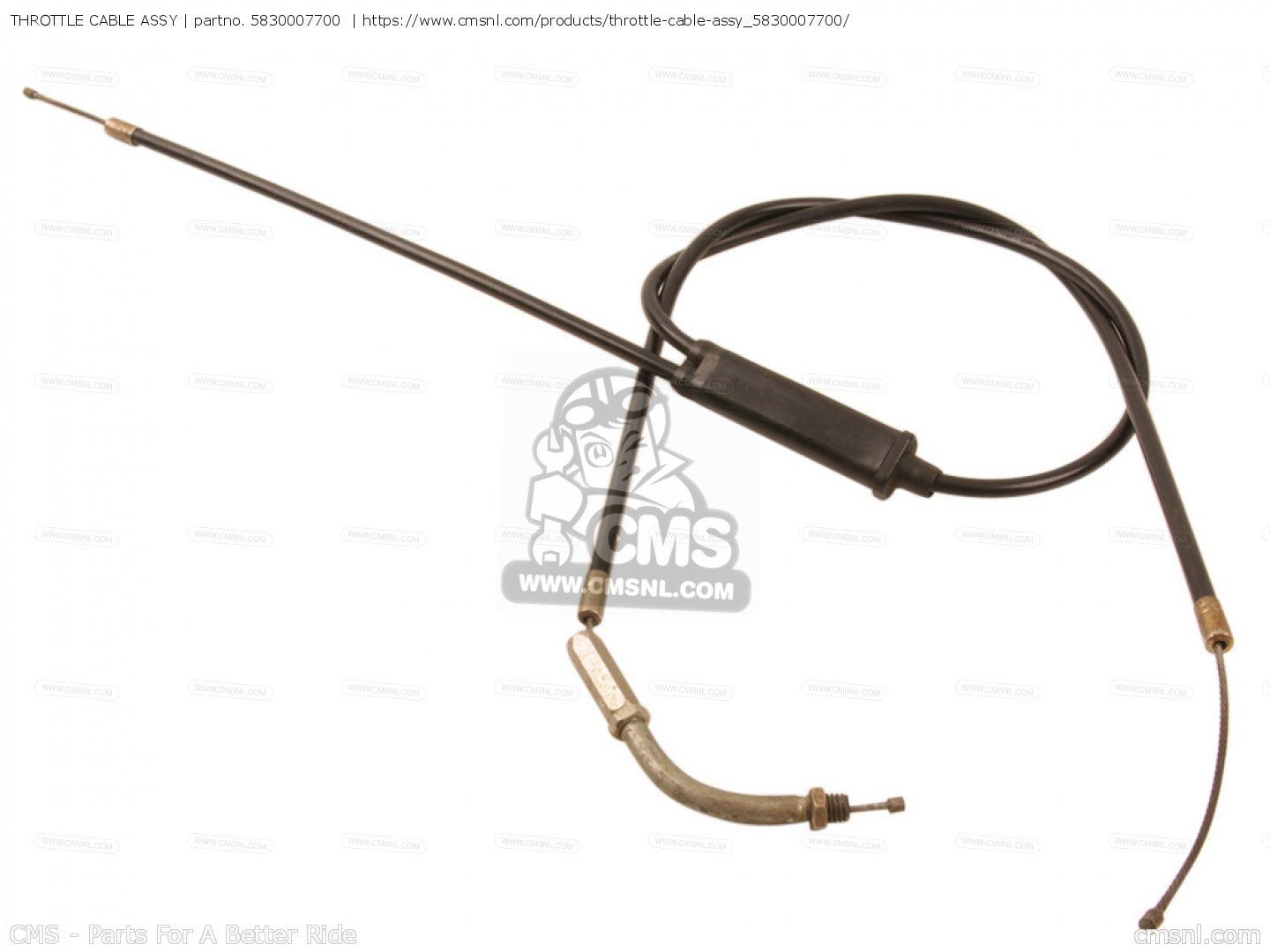 5830007700: THROTTLE CABLE ASSY Suzuki - buy the 58300-07700 at CMSNL