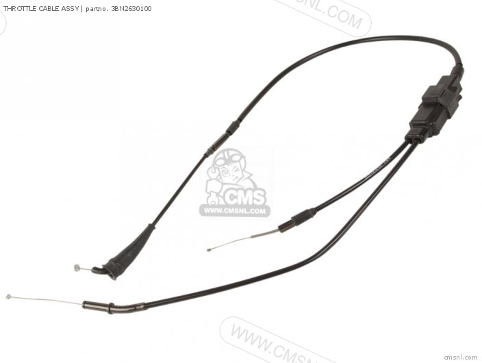 3BN2630100: THROTTLE CABLE ASSY Yamaha - buy the 3BN-26301-00-00 at CMSNL