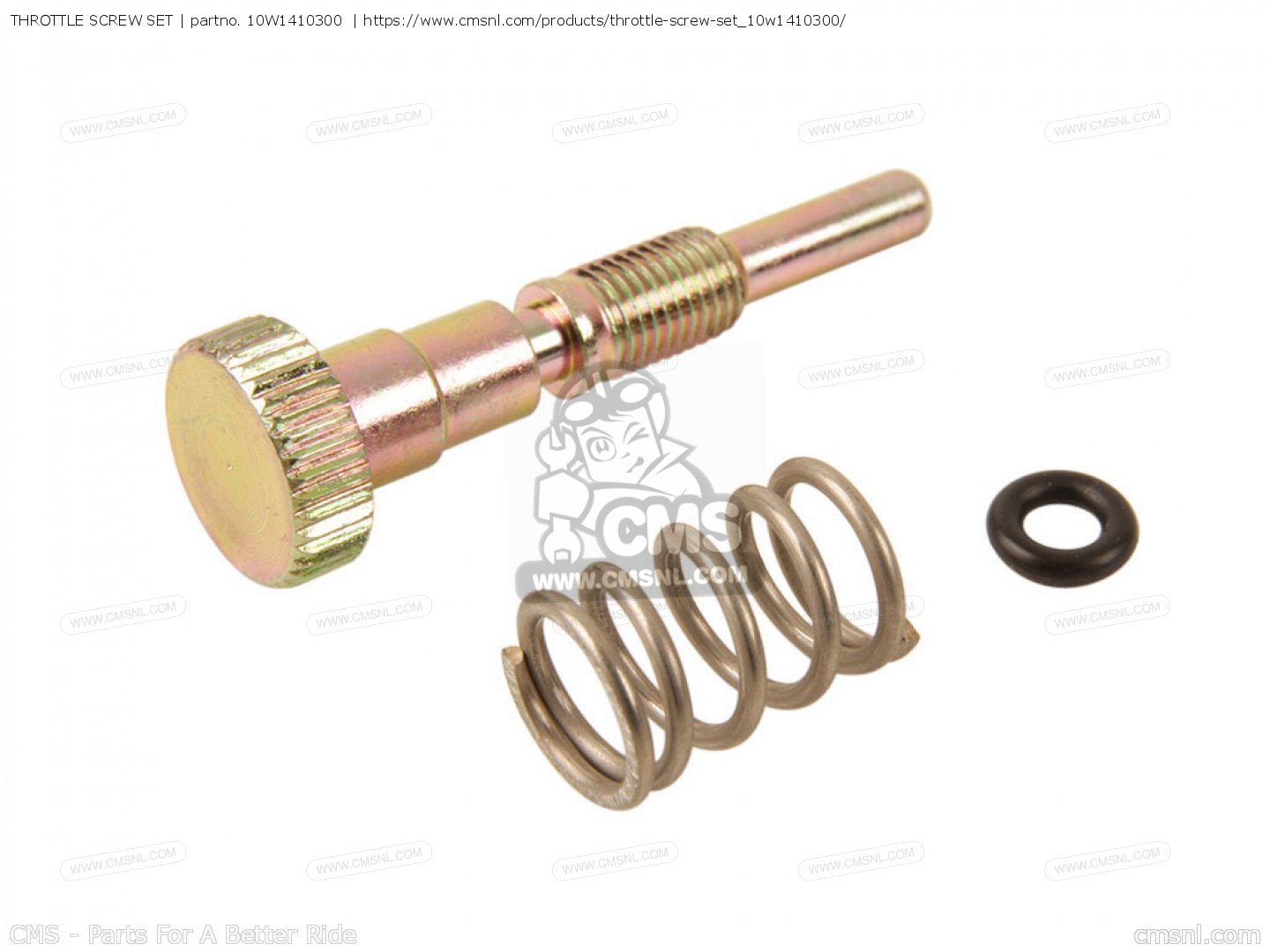 10W1410300: THROTTLE SCREW SET Yamaha - buy the 10W-14103-00-00 at CMSNL