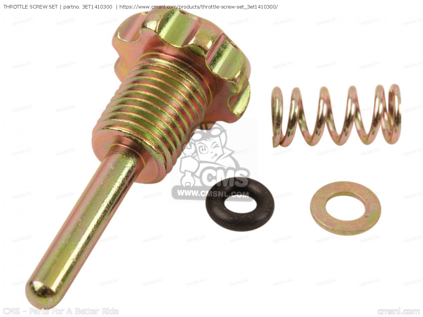 3ET1410300: THROTTLE SCREW SET Yamaha - buy the 3ET-14103-00-00 at CMSNL