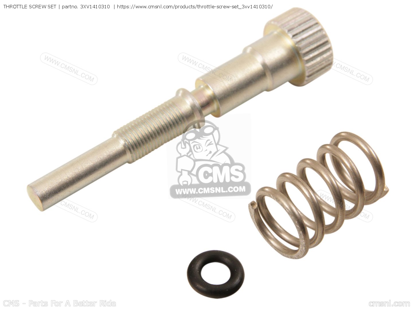 3XV1410310: Throttle Screw Set Yamaha - buy the 3XV-14103-10-00 at CMSNL