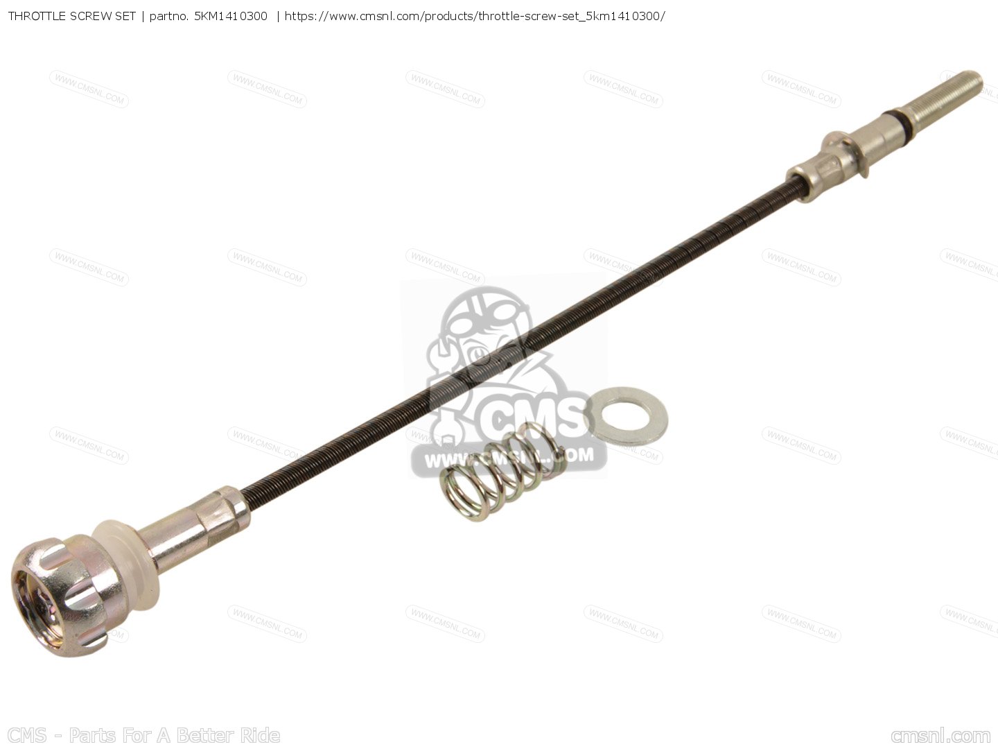 5KM1410300: Throttle Screw Set Yamaha - buy the 5KM-14103-00 at CMSNL