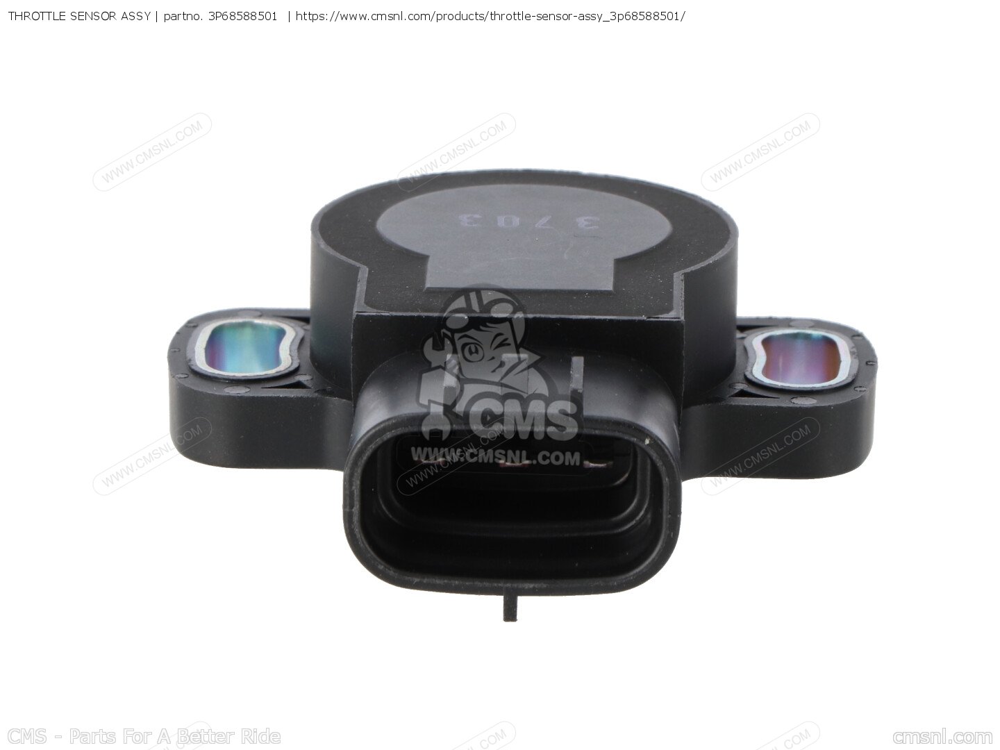3P68588501: THROTTLE SENSOR ASSY Yamaha - buy the 3P6-85885-01-00 at CMSNL