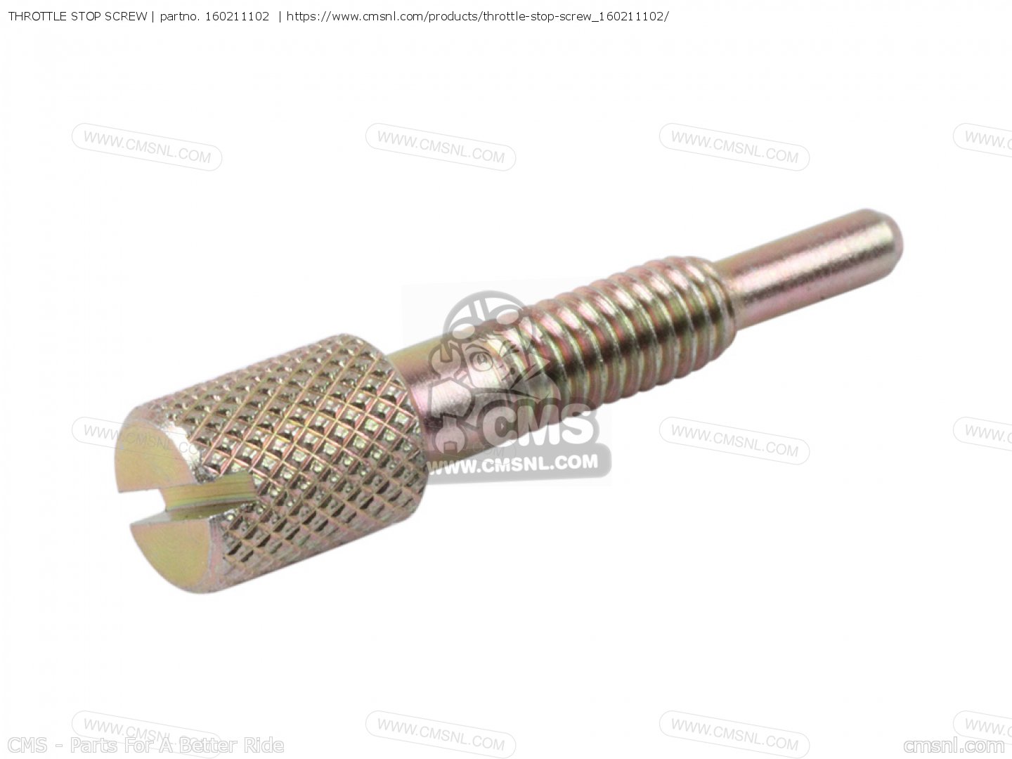 160211102: Throttle Stop Screw Kawasaki - buy the 16021-1102 at CMSNL