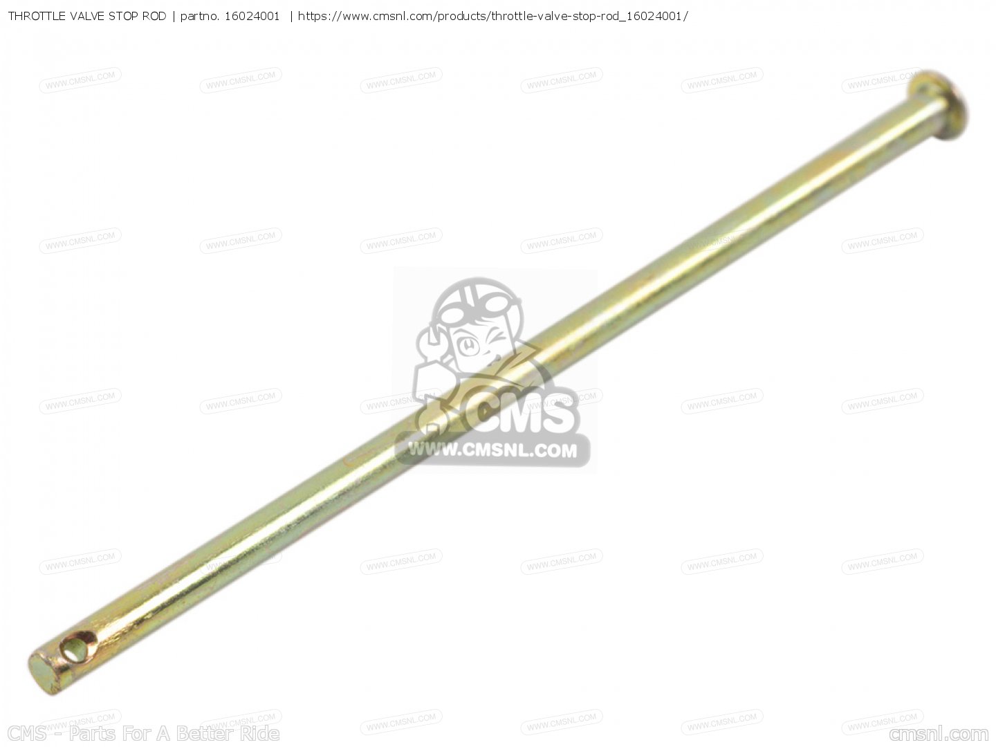 16024001: Throttle Valve Stop Rod Kawasaki - buy the 16024-001 at CMSNL