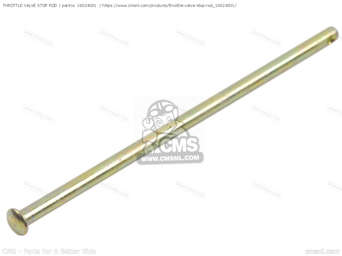 16024001: Throttle Valve Stop Rod Kawasaki - buy the 16024-001 at CMSNL
