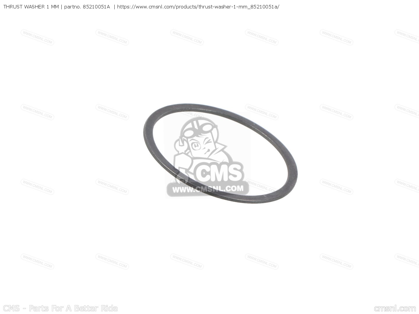 85210051A: THRUST WASHER 1 MM Ducati - buy the 85210051A at CMSNL