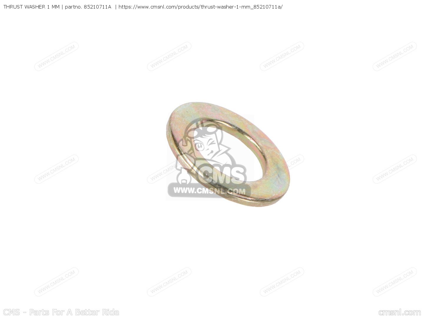 THRUST WASHER 1 MM for MS2R1000 2007 USA (MONSTER S2R 1000) 9151-2372B ...