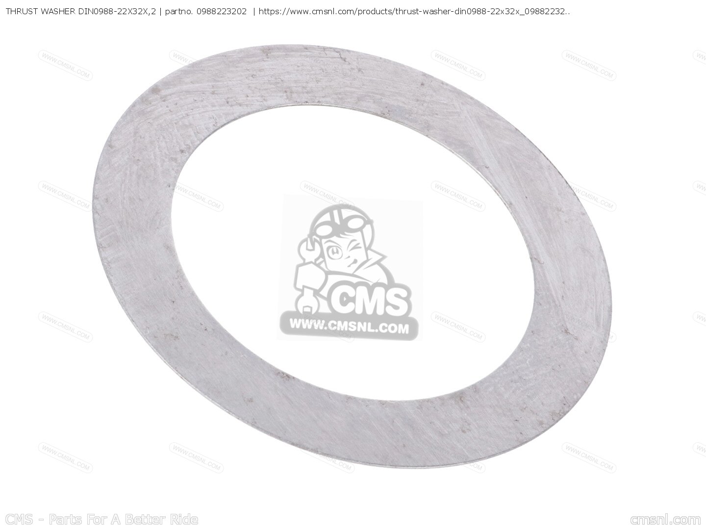 THRUST WASHER DIN0988-22X32X,2 for KTM - order at CMSNL