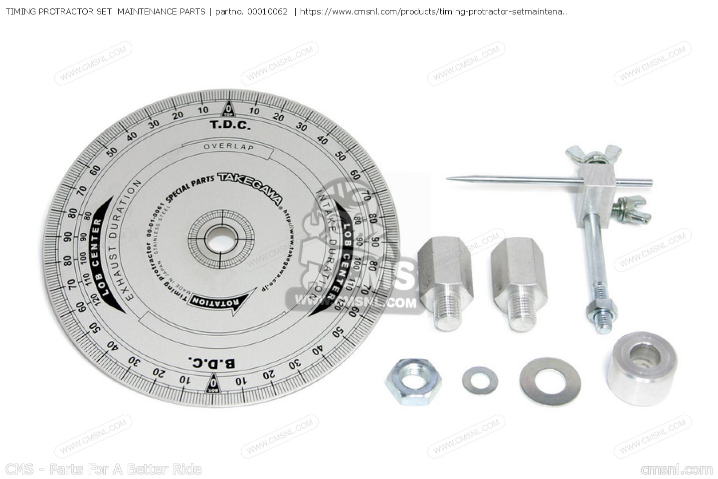 00010062: TIMING PROTRACTOR SET MAINTENANCE PARTS Takegawa - buy the 00 ...