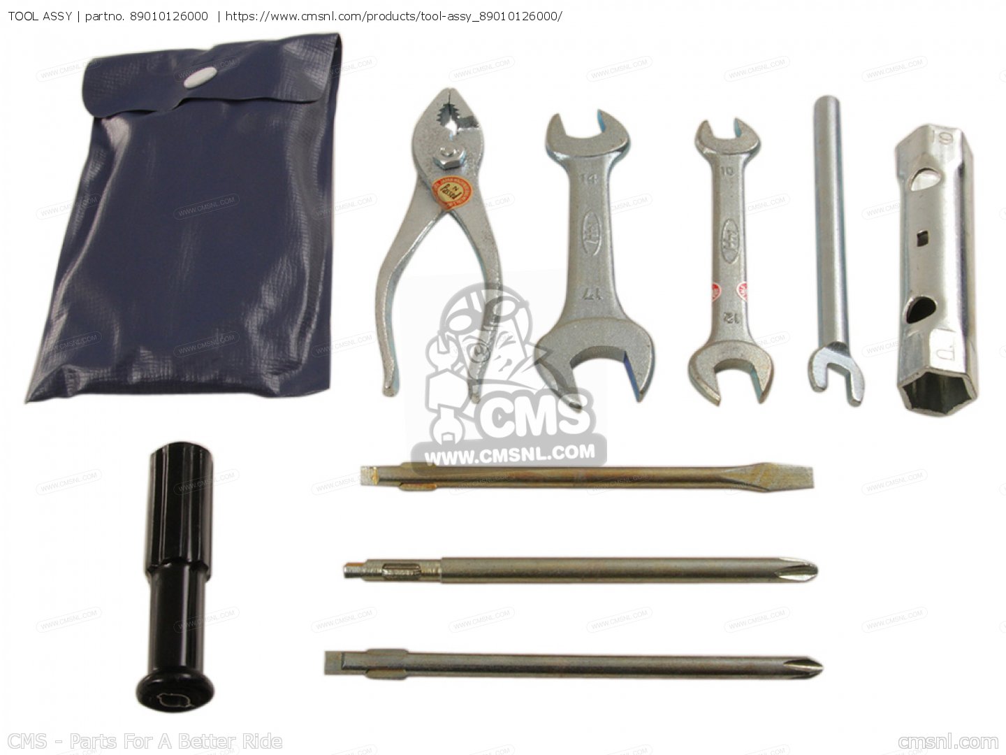 89010126000: TOOL ASSY Honda - buy the 89010-126-000 at CMSNL