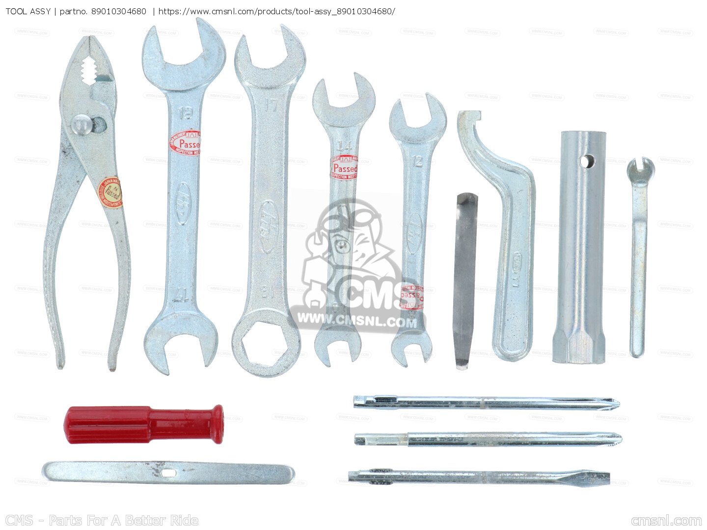 89010304680: TOOL ASSY Honda - buy the 89010-304-680 at CMSNL