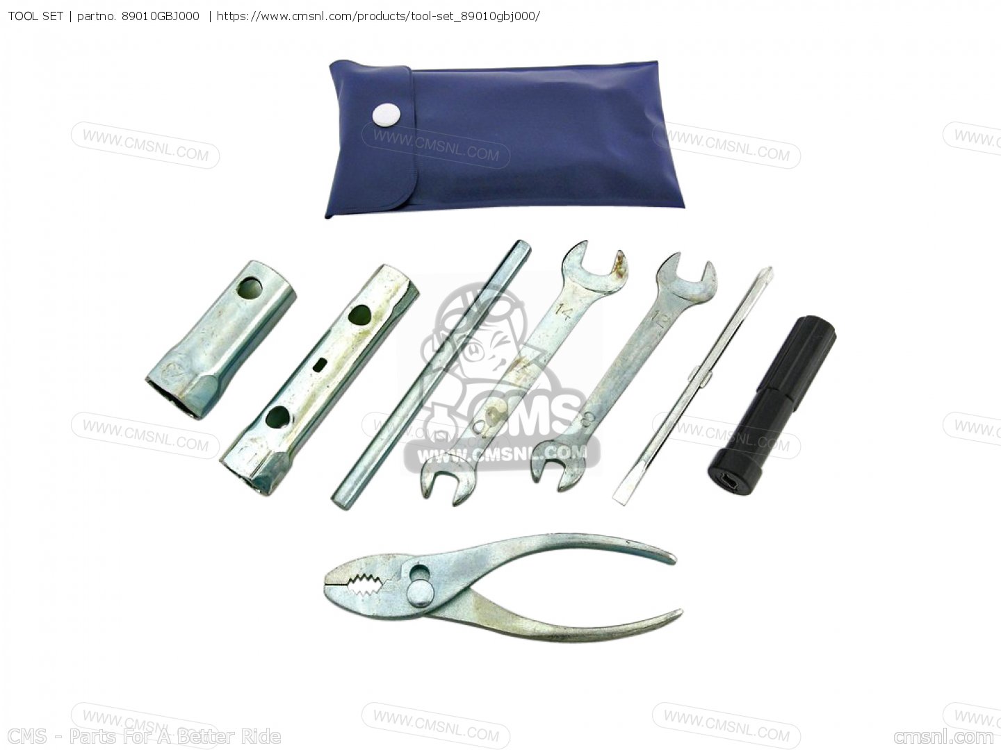 89010GBJ000: TOOL SET Honda - buy the 89010-GBJ-000 at CMSNL