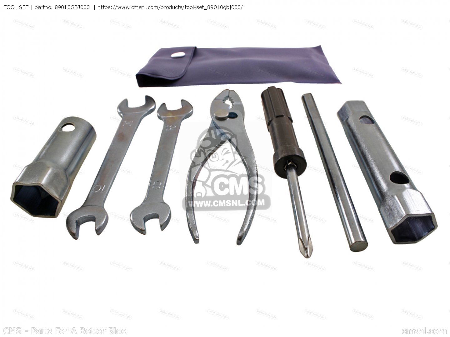 89010GBJ000: TOOL SET Honda - buy the 89010-GBJ-000 at CMSNL