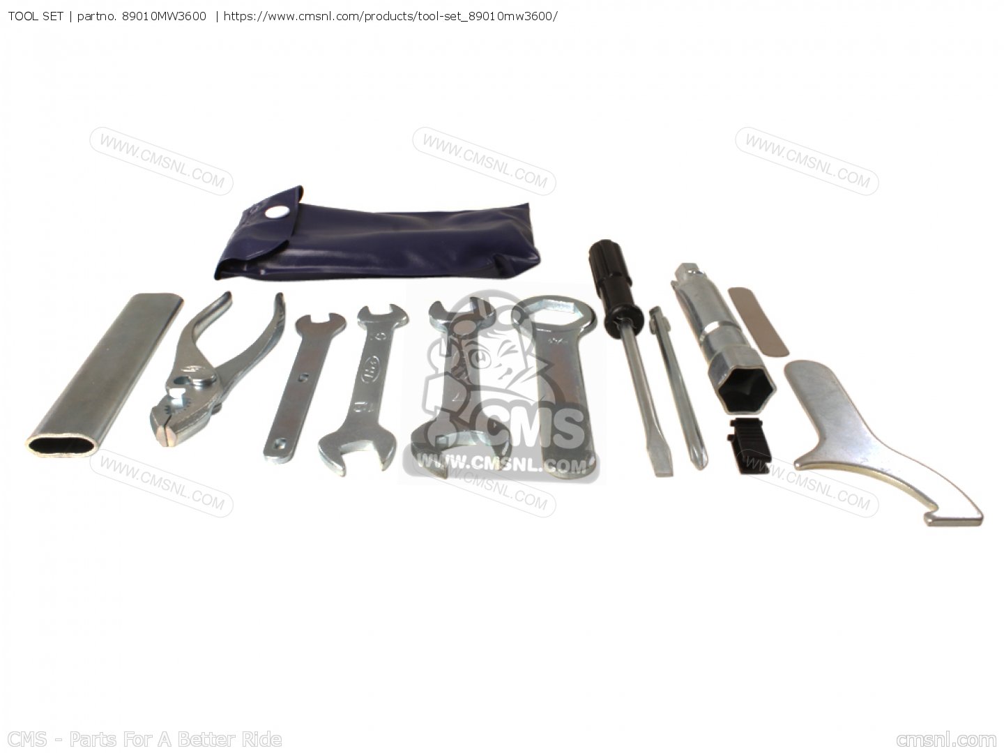 89010MW3600: TOOL SET Honda - buy the 89010-MW3-600 at CMSNL