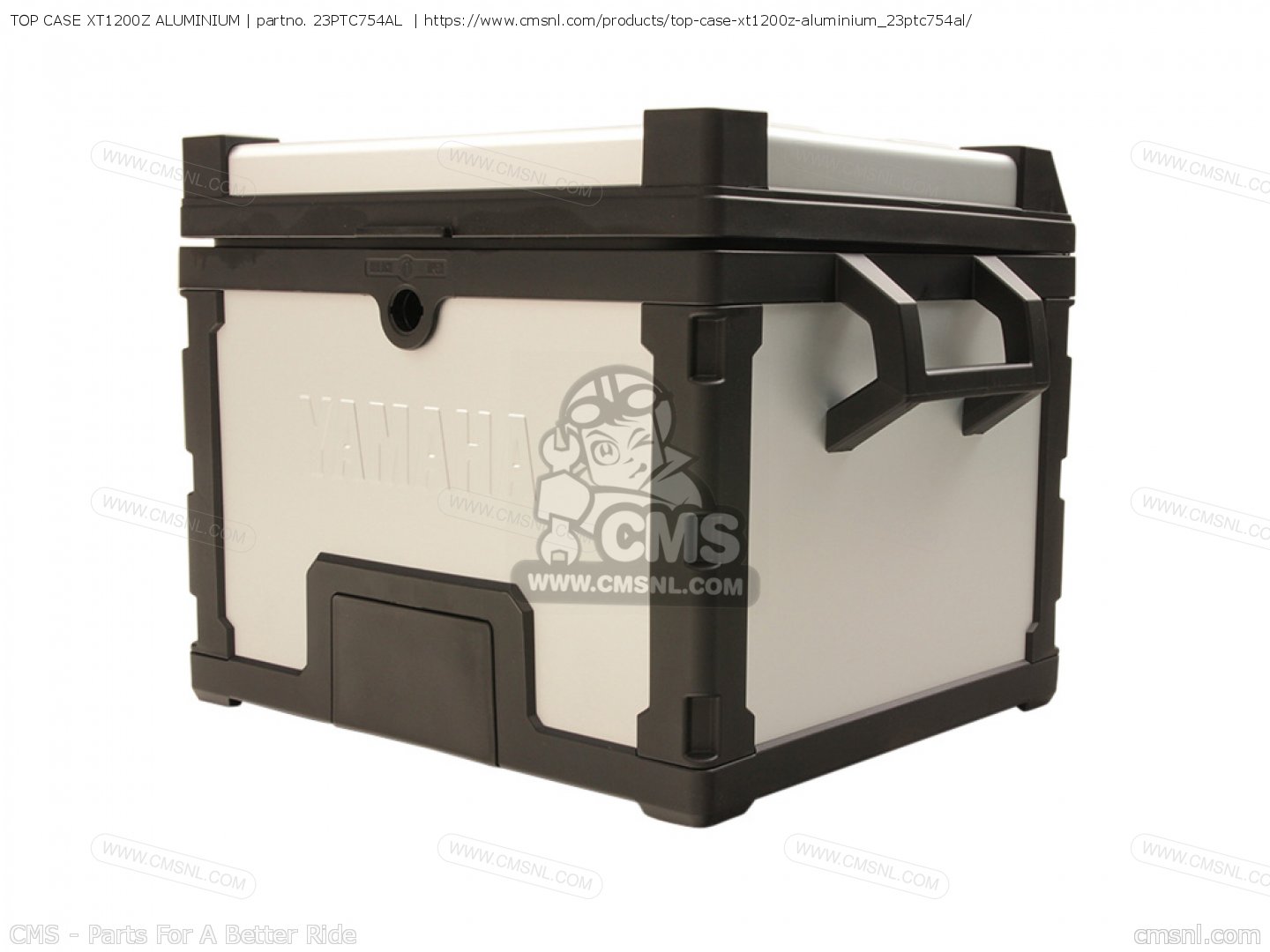23PTC754AL: TOP CASE XT1200Z ALUMINIUM Yamaha - buy the 23P-TC754-AL-00 ...