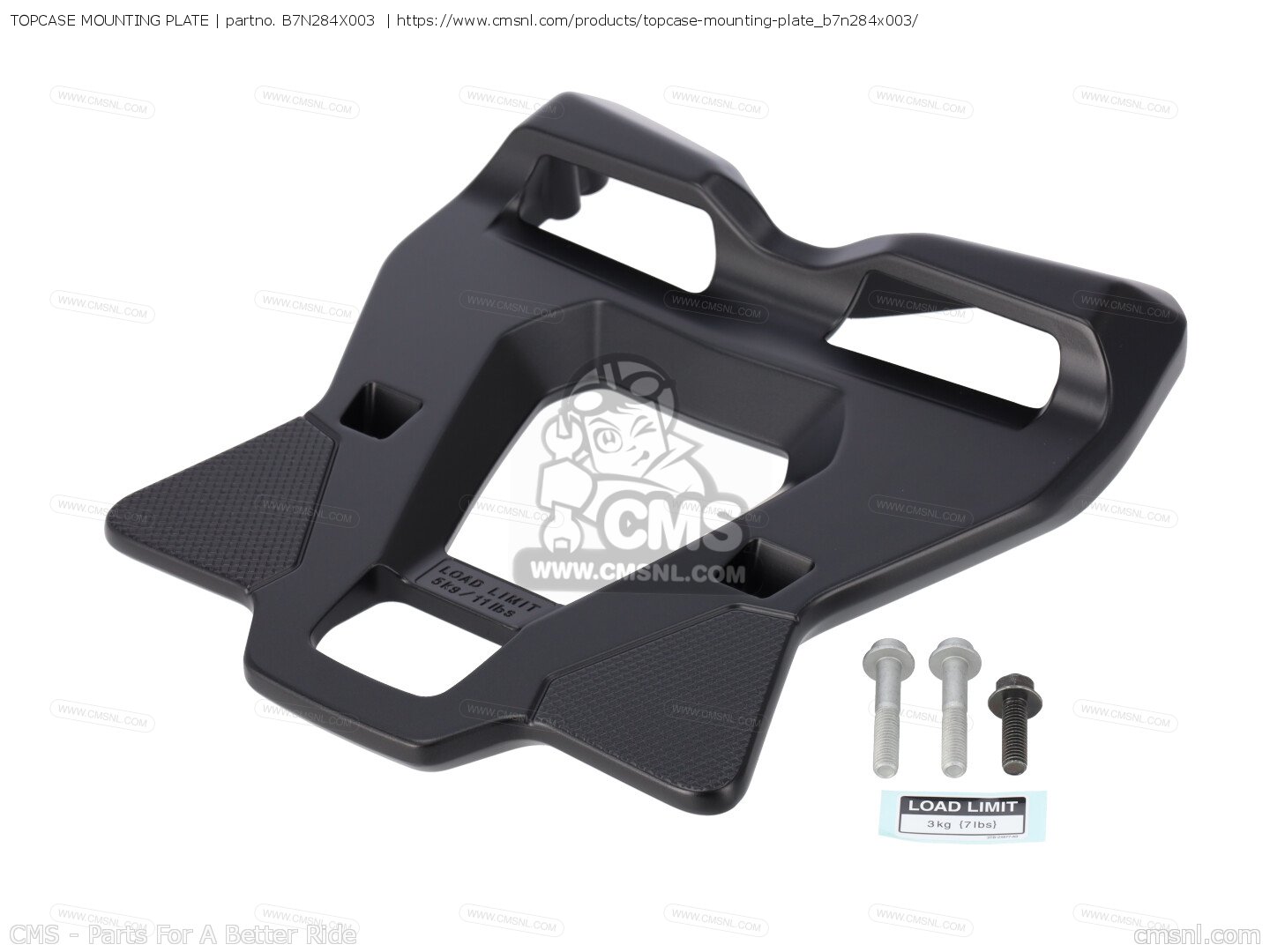 B7N284X003: TOPCASE MOUNTING PLATE Yamaha - buy the B7N-284X0-03-00 at ...