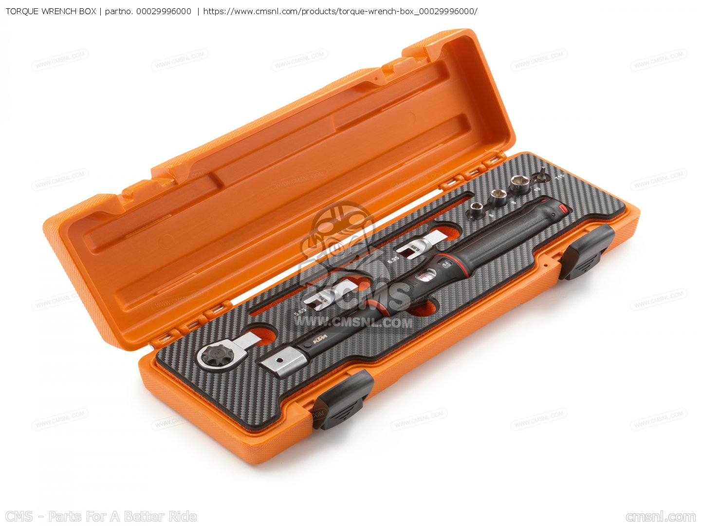 00029996000: TORQUE WRENCH BOX KTM - buy the 00029996000 at CMSNL