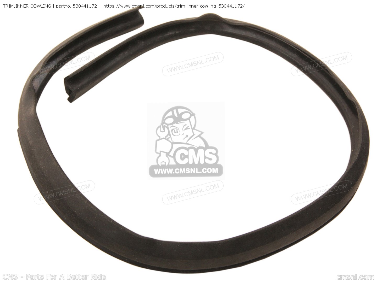530441172: TRIM,INNER COWLING Kawasaki - buy the 53044-1172 at CMSNL
