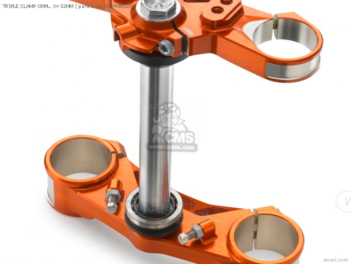 6170199903204: TRIPLE CLAMP CMPL. X=32MM KTM - buy the 6170199903204 at ...