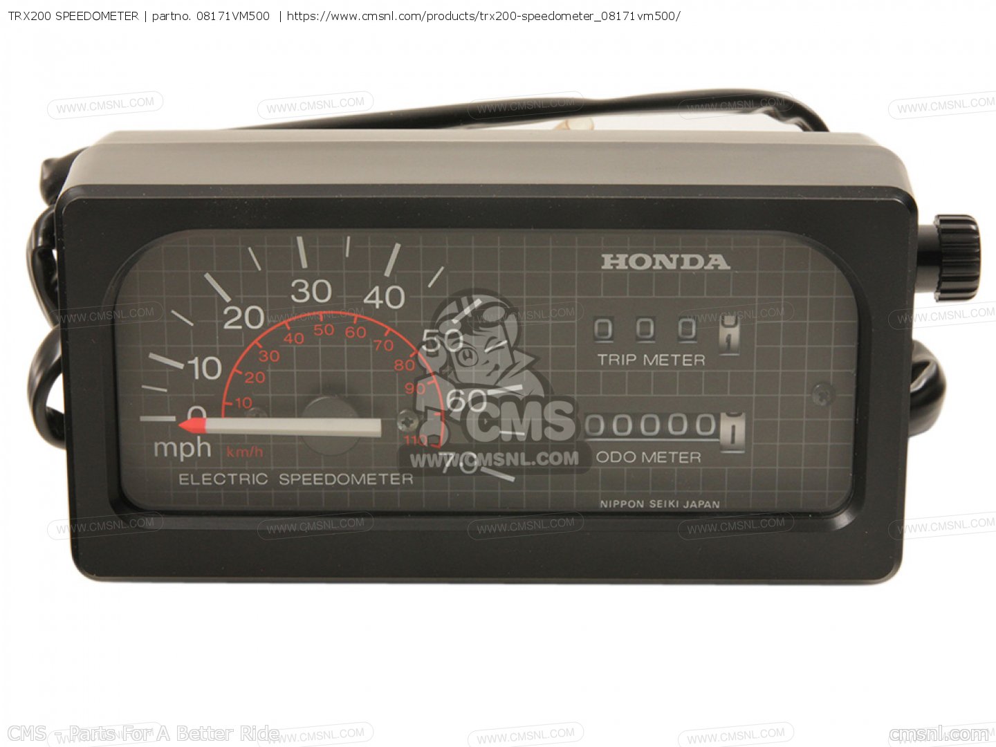 08171VM500: Trx200 Speedometer Honda - buy the 08171-VM5-00 at CMSNL
