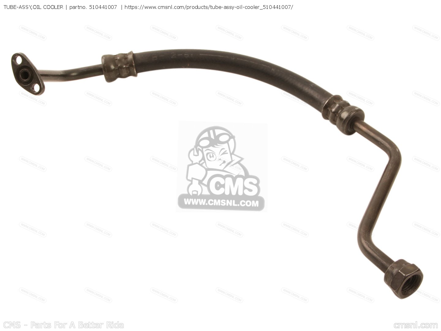 510441007: Tube-assy,oil Cooler Kawasaki - buy the 51044-1007 at CMSNL