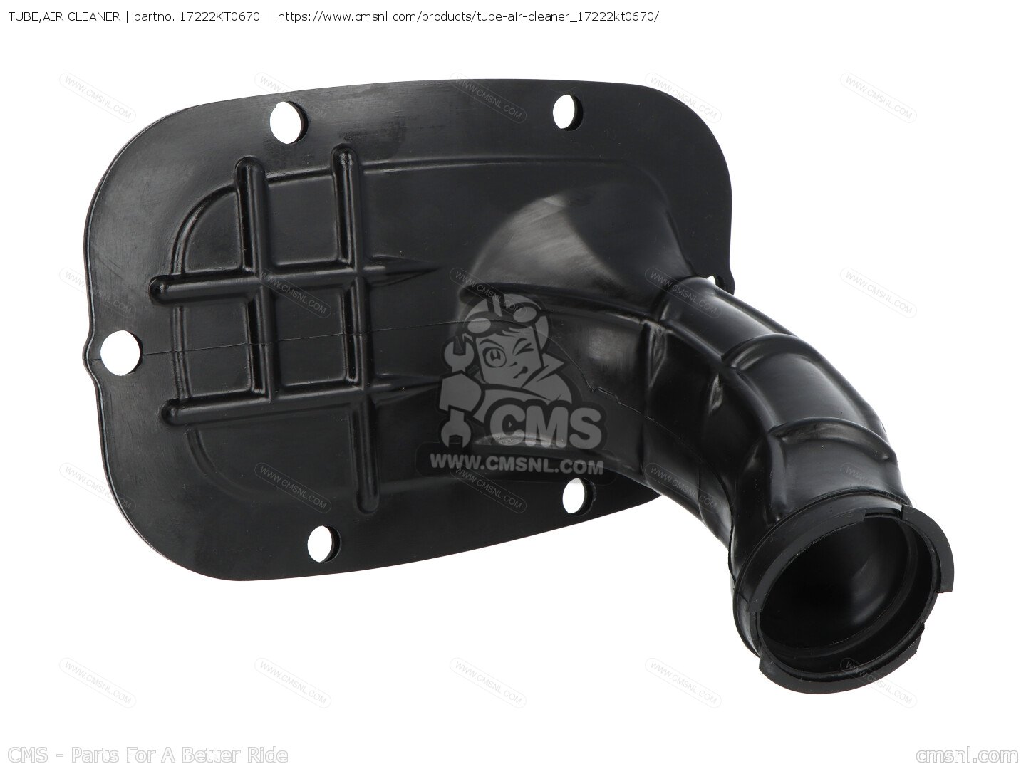 17222KT0670: TUBE,AIR CLEANER Honda - buy the 17222-KT0-670 at CMSNL