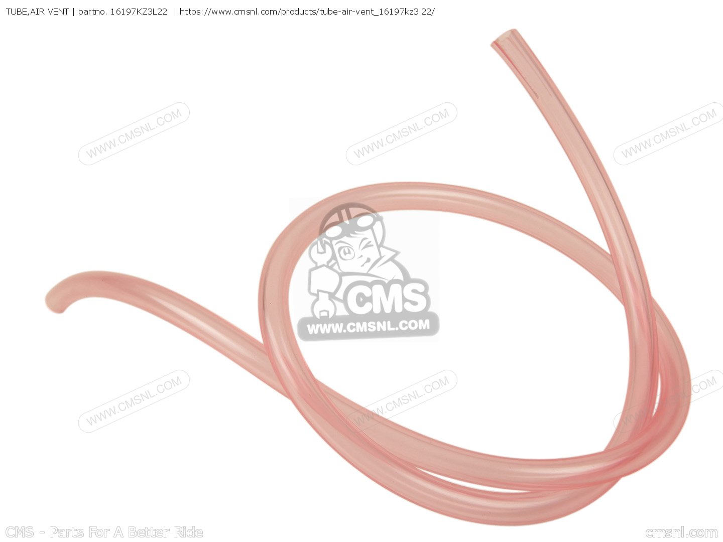 16197KZ3L22: TUBE,AIR VENT Honda - buy the 16197-KZ3-L22 at CMSNL