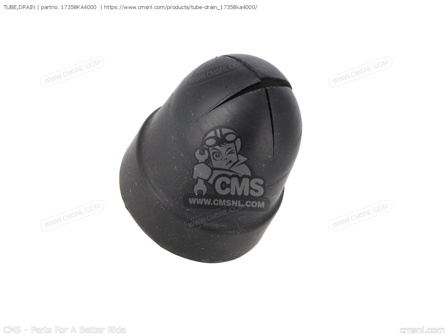 17358KA4000: TUBE,DRAIN Honda - buy the 17358-KA4-000 at CMSNL