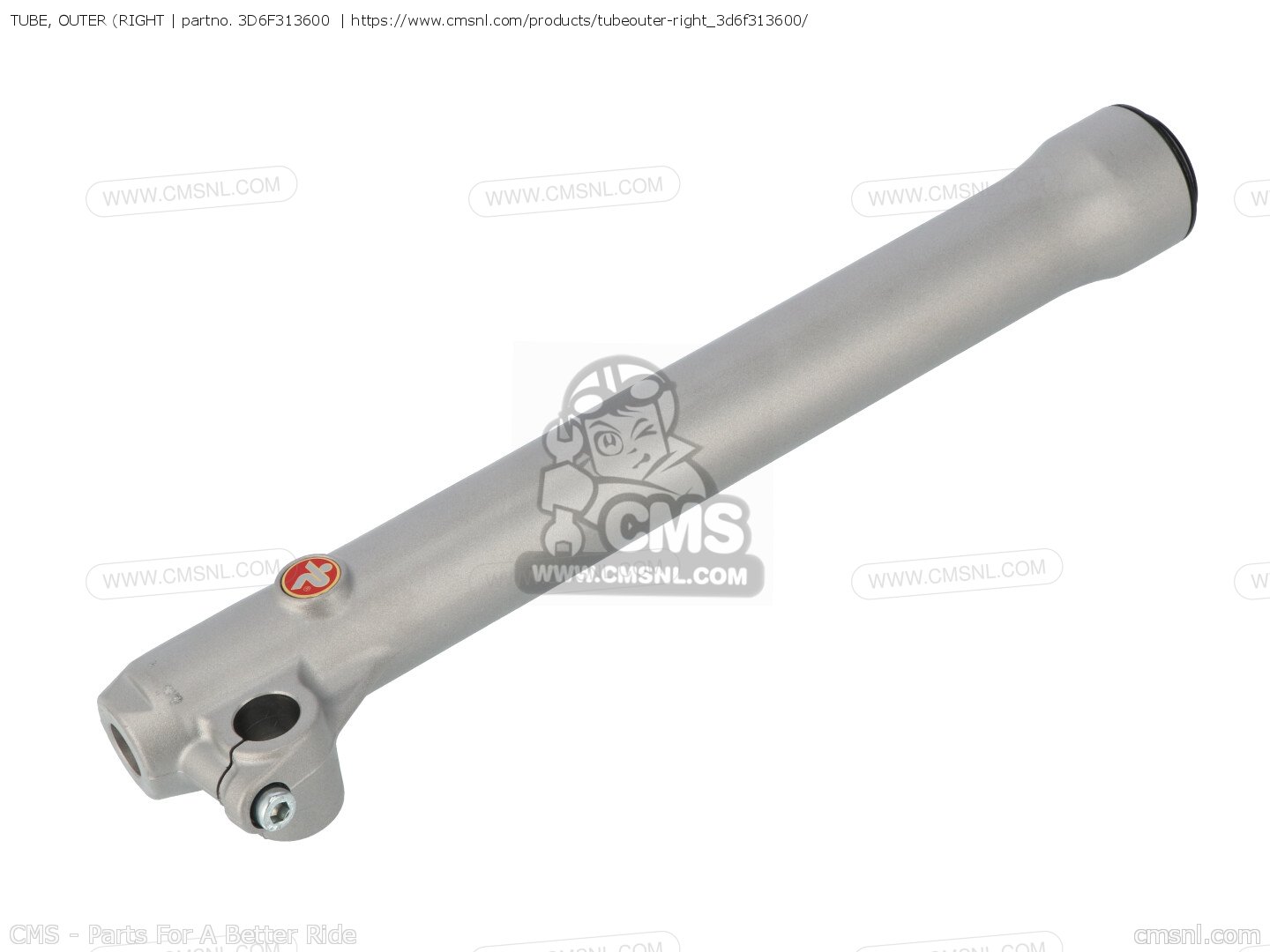 3D6F313600: Tube, Outer (right Yamaha - buy the 3D6-F3136-00 at CMSNL