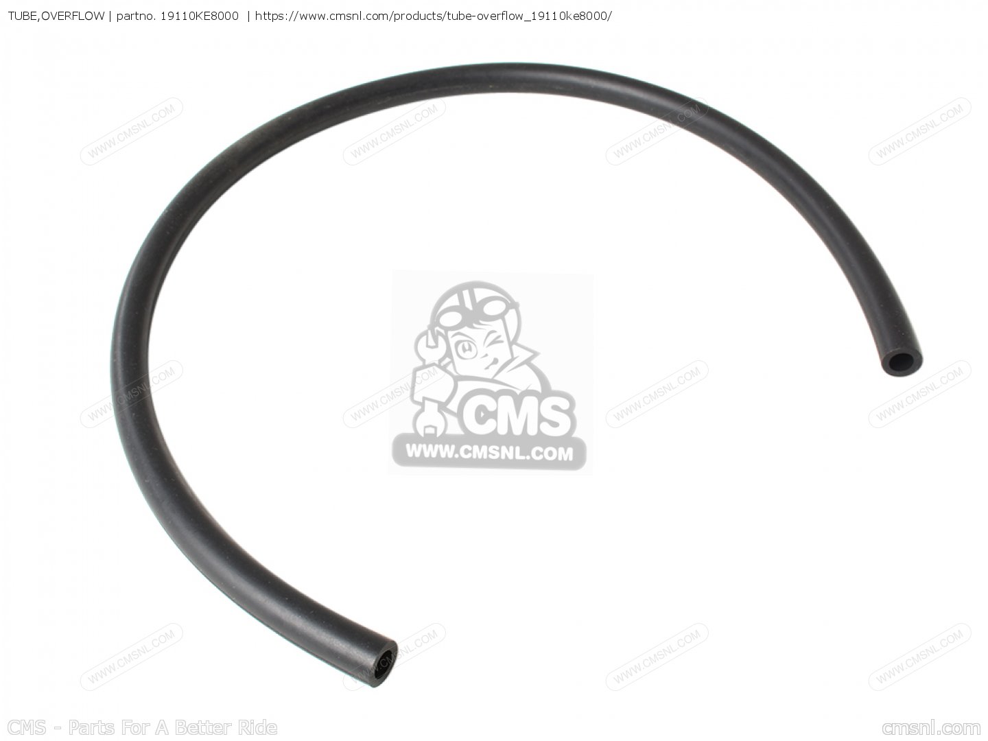19110KE8000: TUBE,OVERFLOW Honda - buy the 19110-KE8-000 at CMSNL