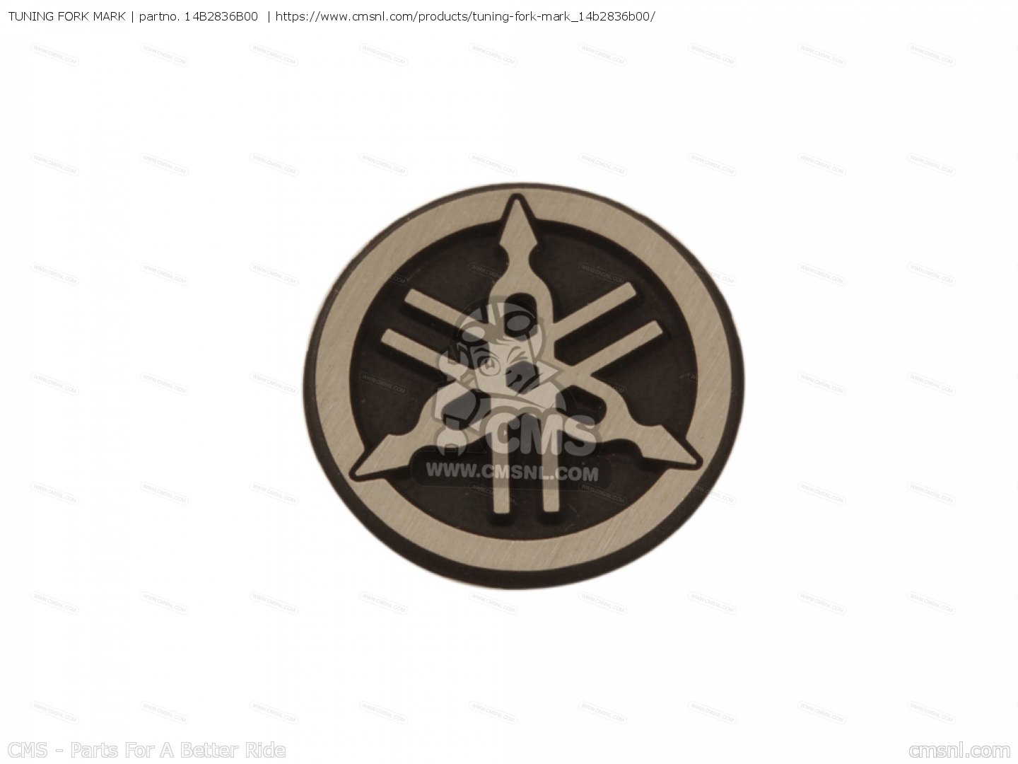 14B2836B00: Tuning Fork Mark Yamaha - buy the 14B-2836B-00-00 at CMSNL