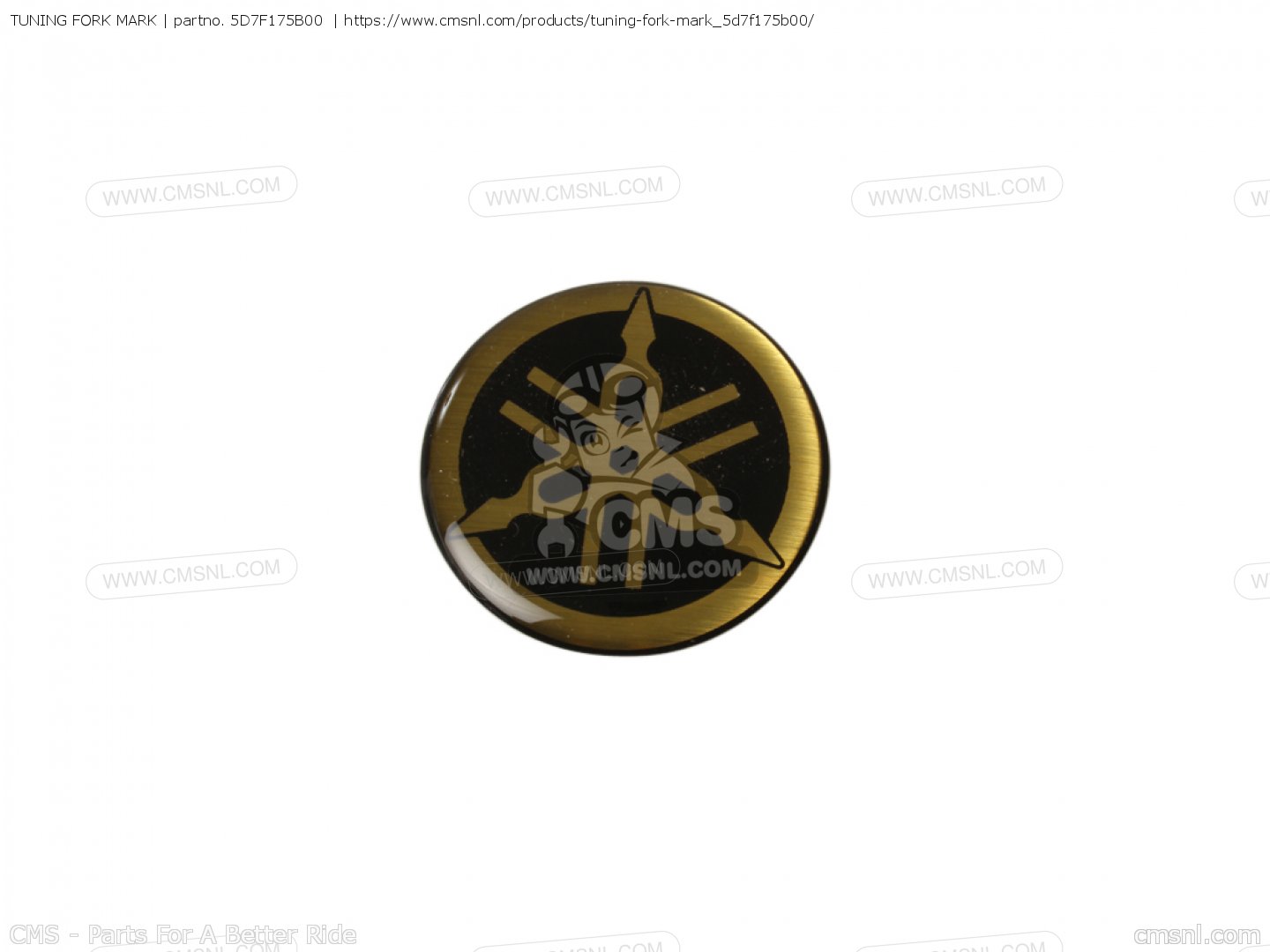 5D7F175B00: Tuning Fork Mark Yamaha - buy the 5D7-F175B-0000 at CMSNL
