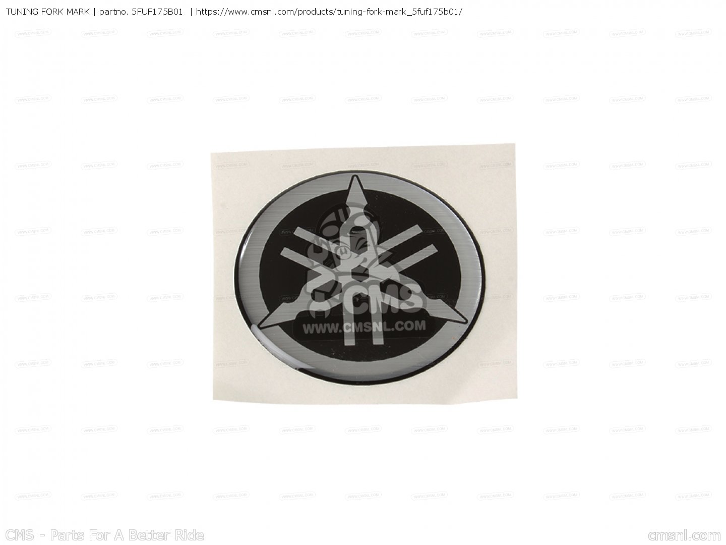 5FUF175B01: TUNING FORK MARK Yamaha - buy the 5FU-F175B-01-00 at CMSNL