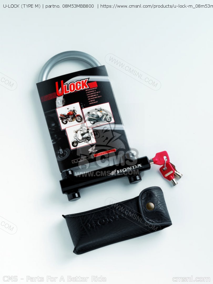 08M53MBB800: U-lock 105/245 Honda - buy the 08M53-MBB-800 at CMSNL