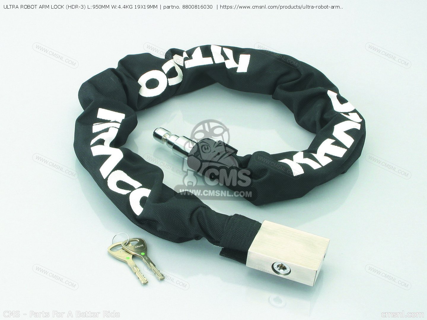 8800816030: Ultra Robot Arm Lock (hdr-3) L:950mm W:4.4kg 19x19mm Kitaco ...