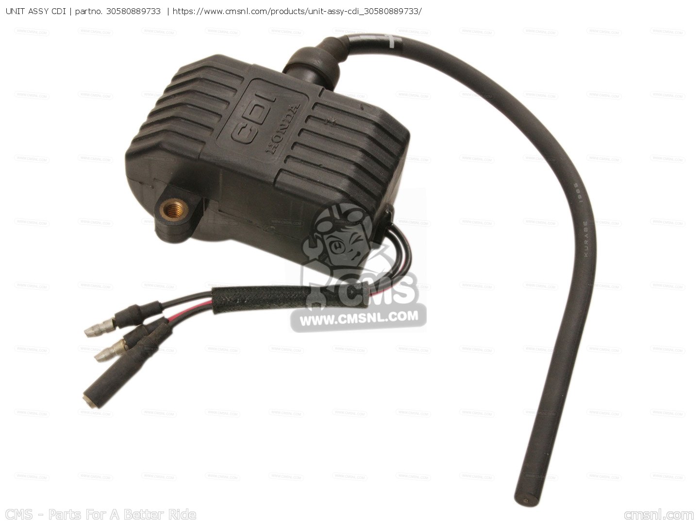30580889733: UNIT ASSY CDI Honda - buy the 30580-889-733 at CMSNL