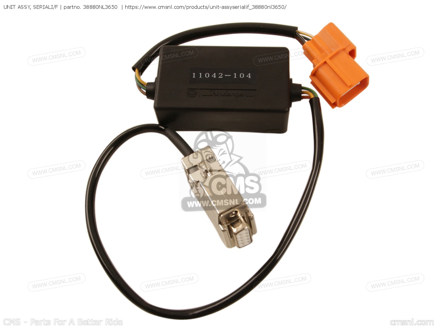38880NL3650: UNIT ASSY, SERIALI/F Honda - buy the 38880-NL3-650 at CMSNL
